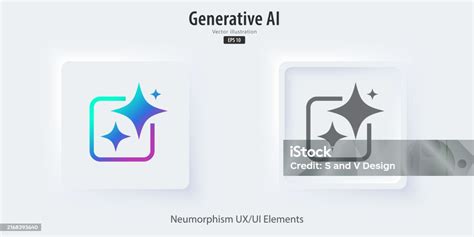 Ai 아이콘을 생성합니다 아이콘 기호가 있는 활성 및 비활성 3d 버튼 집합입니다 뉴모피즘 스타일 앱 및 웹을 위한 Ui Ux