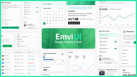 Emviui Free Ui Kit And Design System Admin Dashboard Ui Kit App Ui