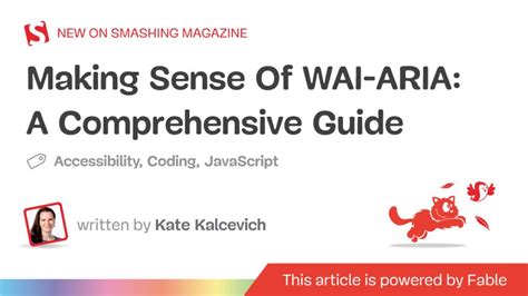 making sense of wai aria a comprehensive guide kerbco web services
