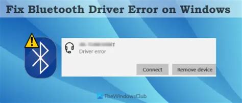 Fix Bluetooth Driver Error On Windows 1110 Fix Bluetooth Driver Error On Windows 1110