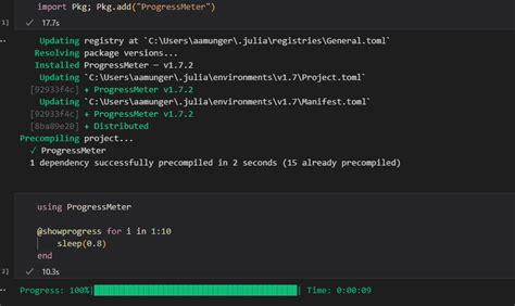 Jupyter Notebook progress bar is broken with Julia (not Python) · Issue #200261 · microsoft ...