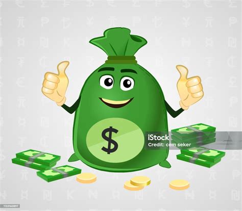 Money Bag Character Stock Illustration Download Image Now Money Bag