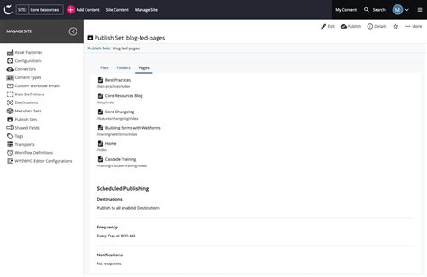 What Are Publish Sets In Cascade And How Should I Use Them Fiu Core