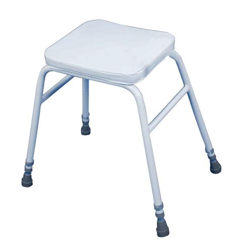 Perching Stool In White Perching Stool Adj Height White From