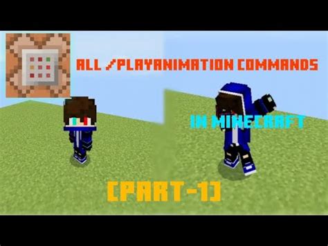 All /playanimation Commands in Minecraft bedrock [Part-1] - YouTube