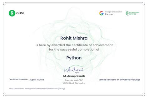 rohit mishra on linkedin pythonprogramming guvigeeknetwork