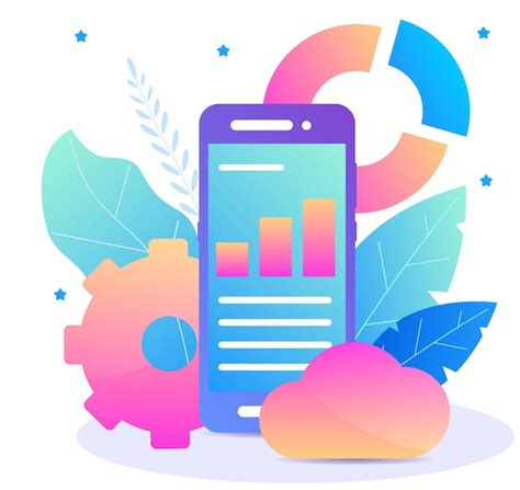 Premium Vector Vector Concept Of Mobile Analytics Statistic Report In Your Smartphone