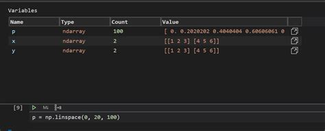 Bug The Variable Explorer Doesnt Show The Shape Of Np Arrays In The