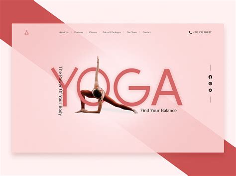 Yoga Landing Page Responsive Design On Behance