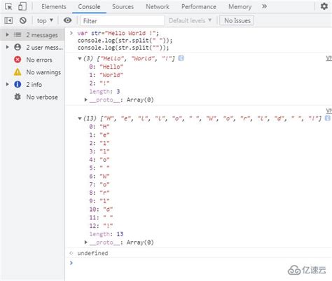 javascript中如何将字符串转换为字符串数组 web开发 亿速云
