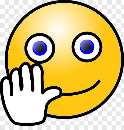 Yellow Hand Wave Emoji
