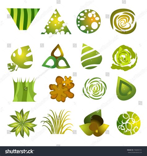 Trees Top View Architecture Landscape Design Stock Vector Royalty Free Shutterstock