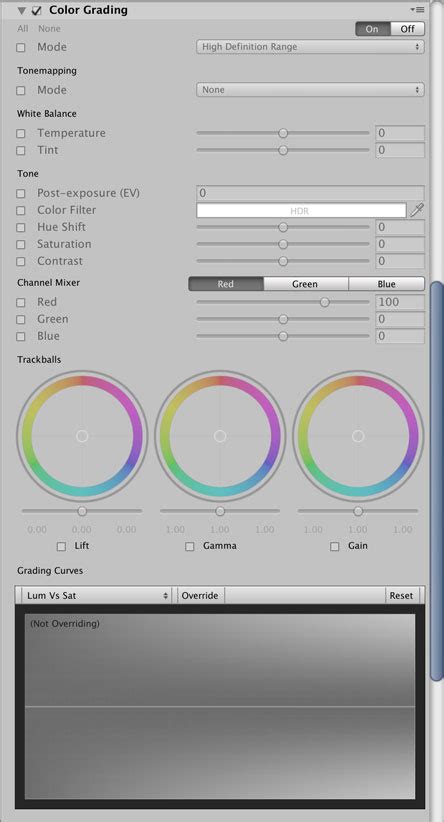 【unity】color Gradingで画面の色調を補正【post Processing】 │ エクスプラボ