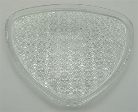 Indiana Glass Daisy And Button Clear Pattern Snack Plate