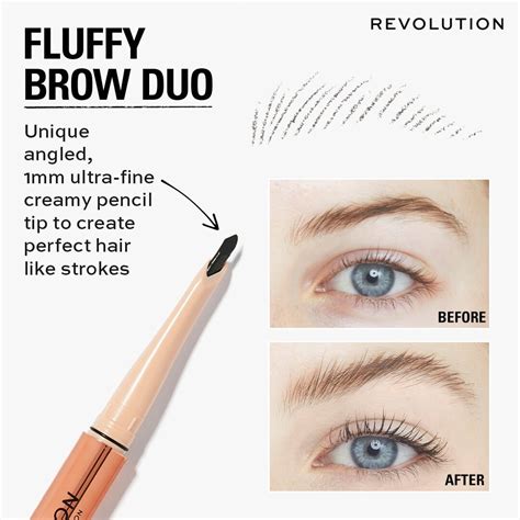 Makeup Revolution Fluffy Brow Filter Duo Revolution Beauty