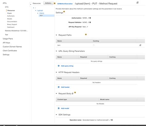 amazon web services how to pass body on aws api gateway generated sdk