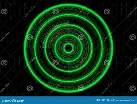 Binary Code Assigns 0 1 Number System System With Circle Graphics