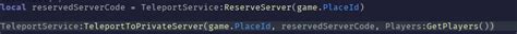 reserved server privateserverid empty scripting support developer
