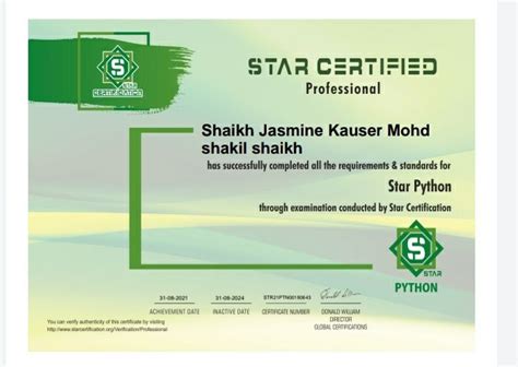 er shaikh jasmine kauser on linkedin pythoncertification