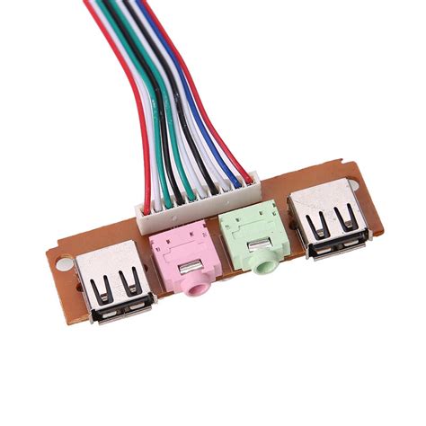 USB PC Computer Case Front Panel USB Audio Jacks Port Desktop PC USB Extension Wire For