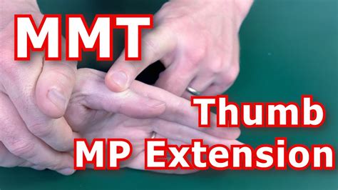Manual Muscle Testing Mmt Thumb Mp Extension Youtube