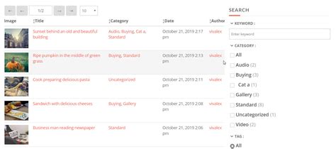 wordpress content filter by zufusion codecanyon