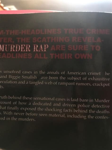 Murder Rap The Untold Story Of The Biggie Smalls And Tupac Shakur Murder
