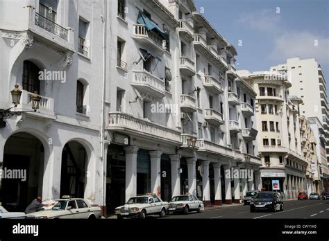 1930s Architecture Buildings On The Boulevard Mohammed V Casablanca