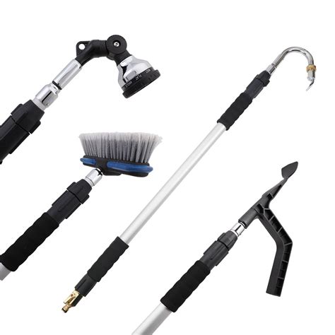 Telescopic Gutter Cleaner Cleaning Tool Car Washer Shovel Hook Spray G