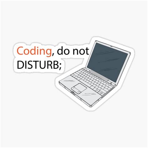 Coding Do Not Disturb Dnd Coding Shirt Sticker By Drove Clothing Redbubble