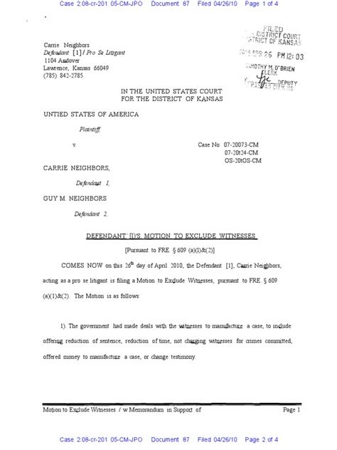 Defendant Pro Se Litigant Pdf Federal Rules Of Evidence Witness