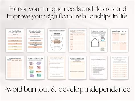 Boundary Building Skill Coaching Worksheets Relationship Communication