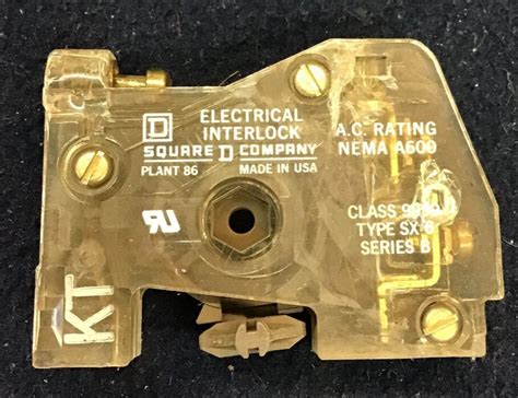 Square D Class 9999 Type Sx 8 Series B Electrical Interlock For Sale