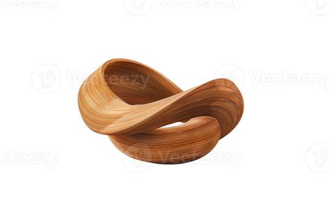 3d Rendering Of A Wooden Mobius Strip It Is A Continuous Surface With Only One Side And One