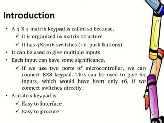 Keypad Interfacing With Microcontroller PDF