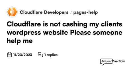 Cloudflare Is Not Cashing My Clients Wordpress Website Please Someone Help Me Cloudflare
