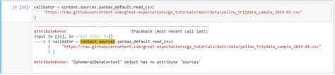 getting error when trying to run quickstart gx core support great
