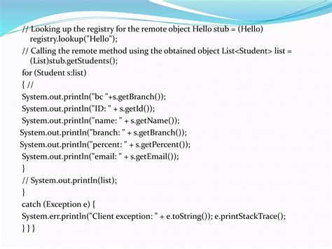 Remote Method Invocatiom Pptx Programming Languages Computing