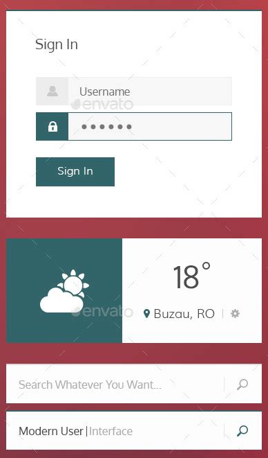 Aler Flat Unique User Interface Web Elements Graphicriver