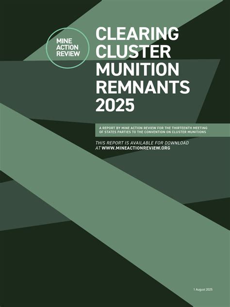 Cluster Munition Remnants 2025 Pdf Cluster Munition Military