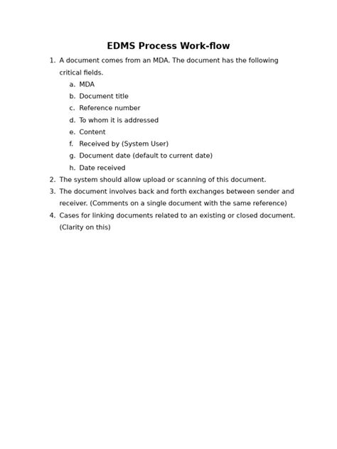 Edms Process Flow Pdf