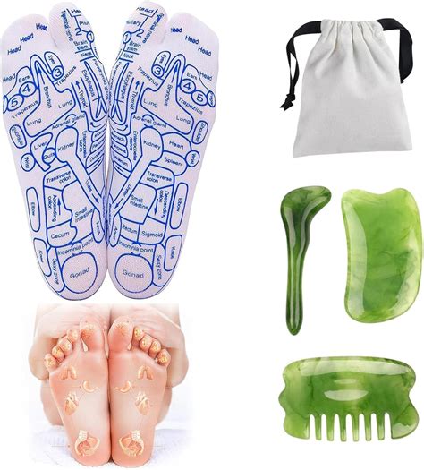 Acupressure Socks With Tools Foot Massage Socks 3pcs