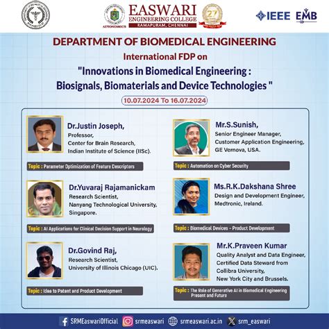 Biomedical Engineering Srm Easwari Engineering College