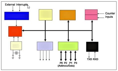mod2 diagram microcontroller architecture components diagram quizlet