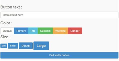 List Of Bootstrap Button Generators