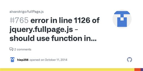 error in line 1126 of jquery fullpage js should use function in alert