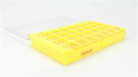 Large Capacity Multi Dose Pill Box Dispenser For Multiple Daily Doses