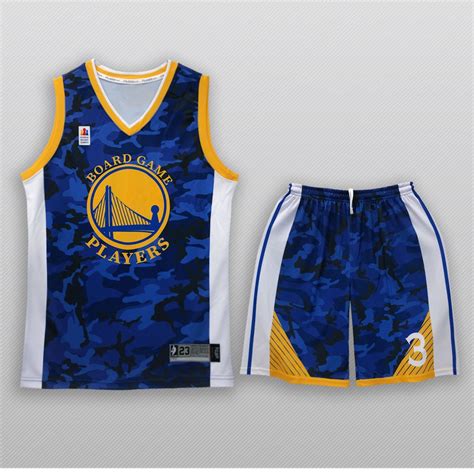 골든 스테이트 카모 블루 농구유니폼제작 플라이어