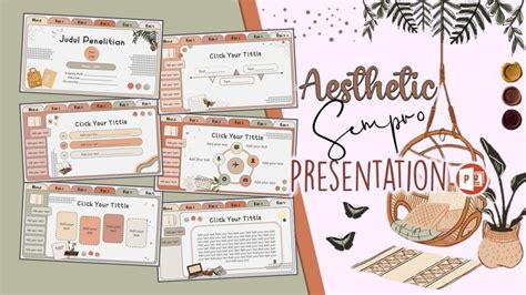 Ppt Aesthetic 45 Sempro Template Mudah Simple Paid