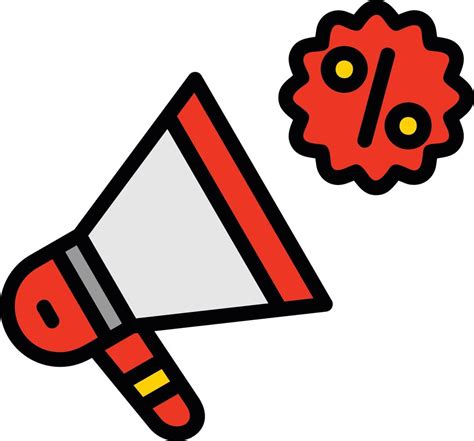 Promotion Line Filled Icon 14714129 Vector Art At Vecteezy